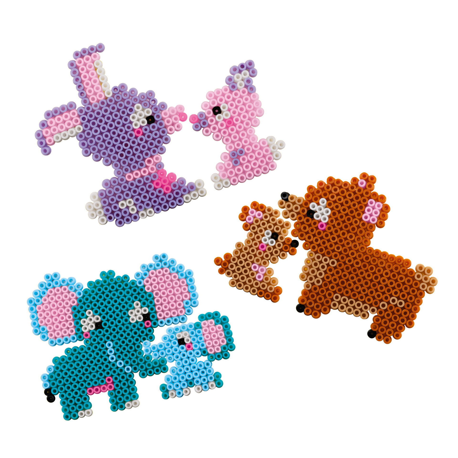 Iron on beads – Cute family animals – SES Creative
