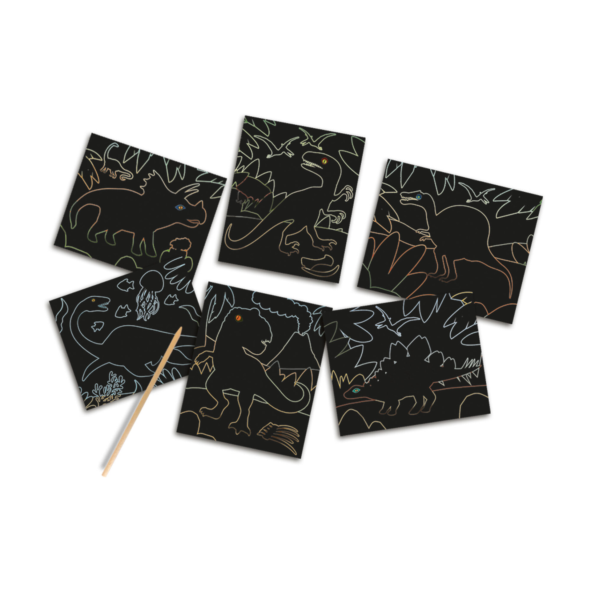 Glow in the dark scratch – Dinosaurs – SES Creative