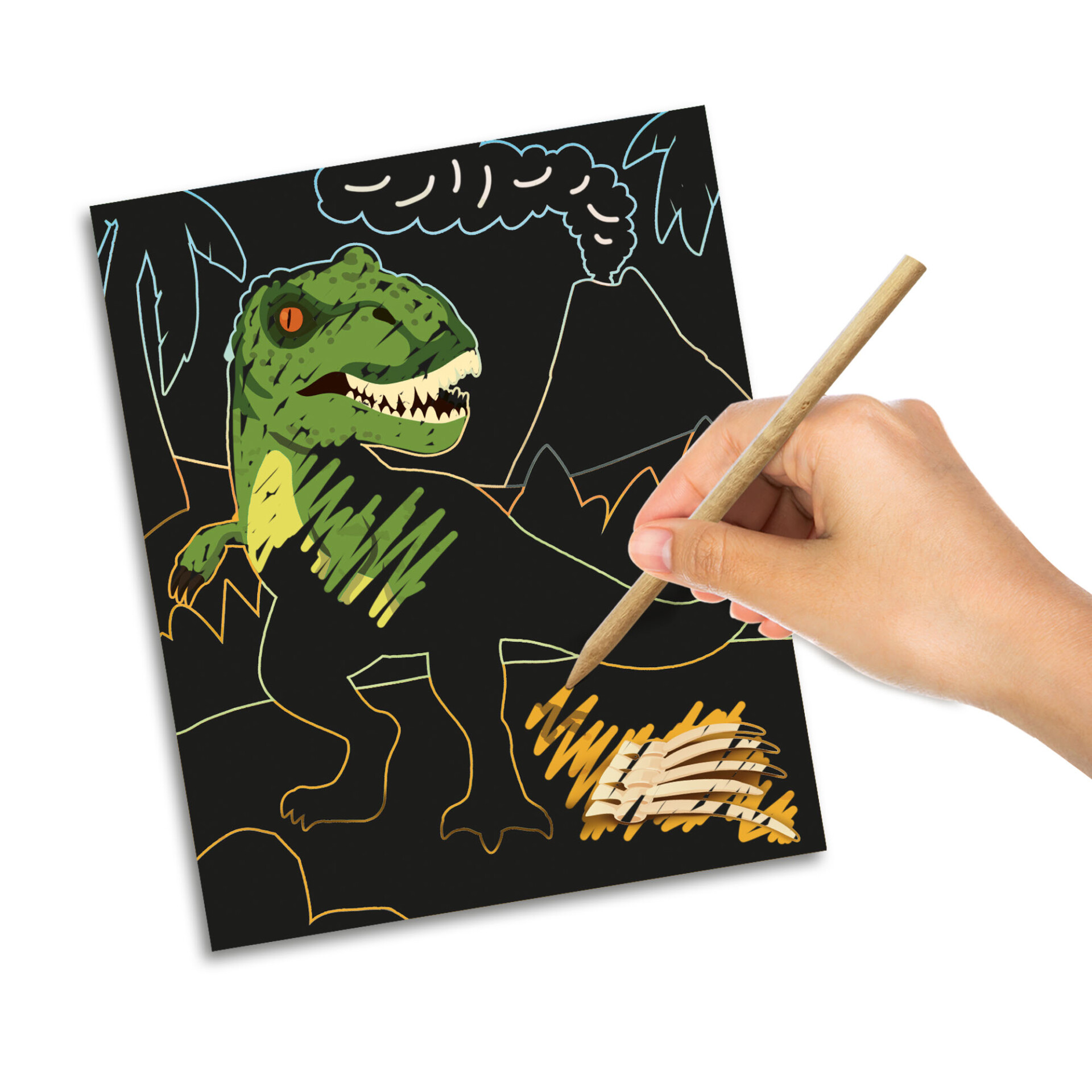 Glow in the dark scratch – Dinosaurs – SES Creative